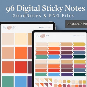 Digital Sticky Notes Digital Sticker Set Digital Sticker for | Etsy