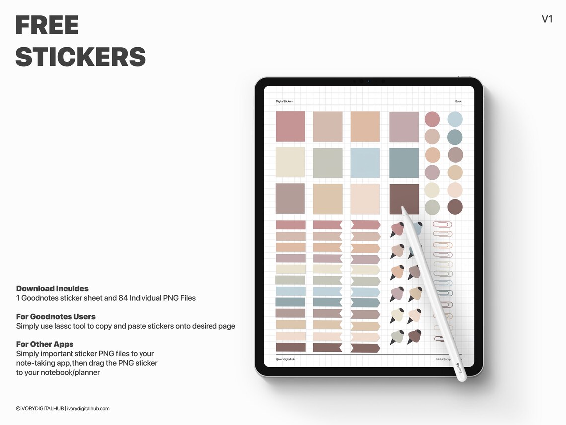 Note Template for Goodnotes Note-taking Template Goodnotes | Etsy