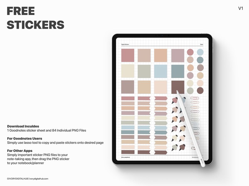 Note Template for Goodnotes Note-taking Template Goodnotes | Etsy