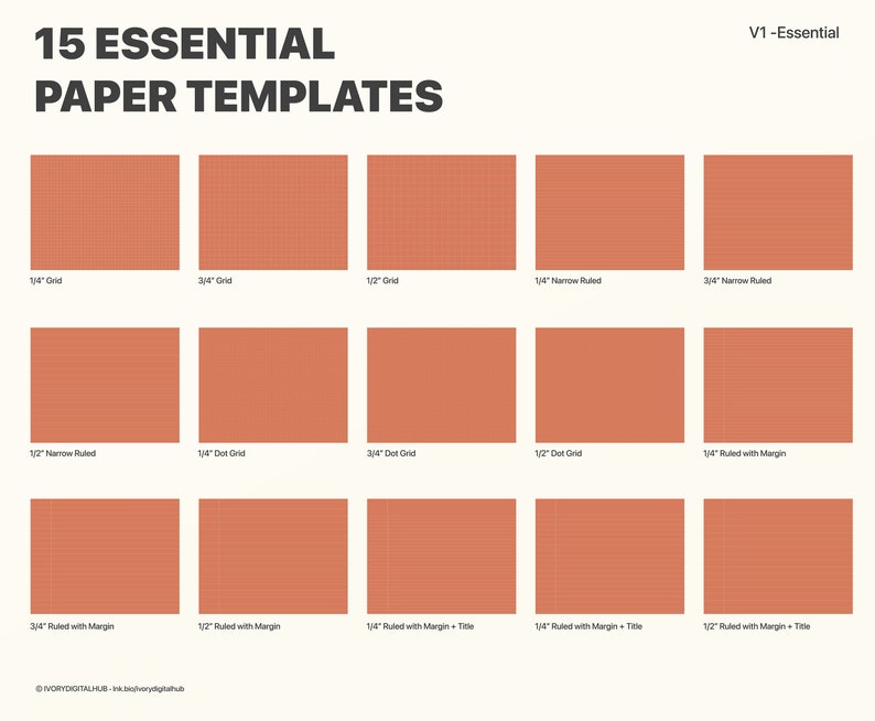 Note Taking for Ipad Goodnote Note Template Digital Paper - Etsy