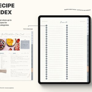 Digital Recipe Book, Digital Cookbook, Digital Recipe Planner ...
