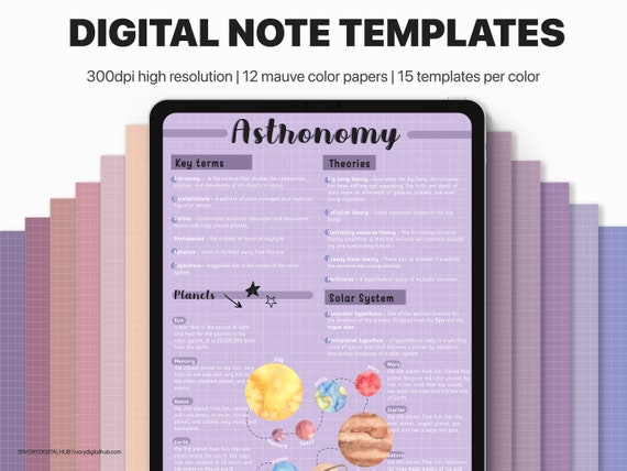 Digital Note Taking Template Digital Notepad Note Taking - Etsy