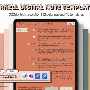 Digital Note Paper Digital Writing Paper Digital Note Taking | Etsy