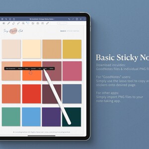 Digital Sticky Notes Digital Sticker Set Digital Sticker for | Etsy