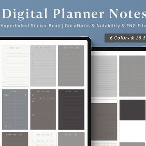 Digital Sticky Notes Digital Sticker Set Digital Sticker | Etsy