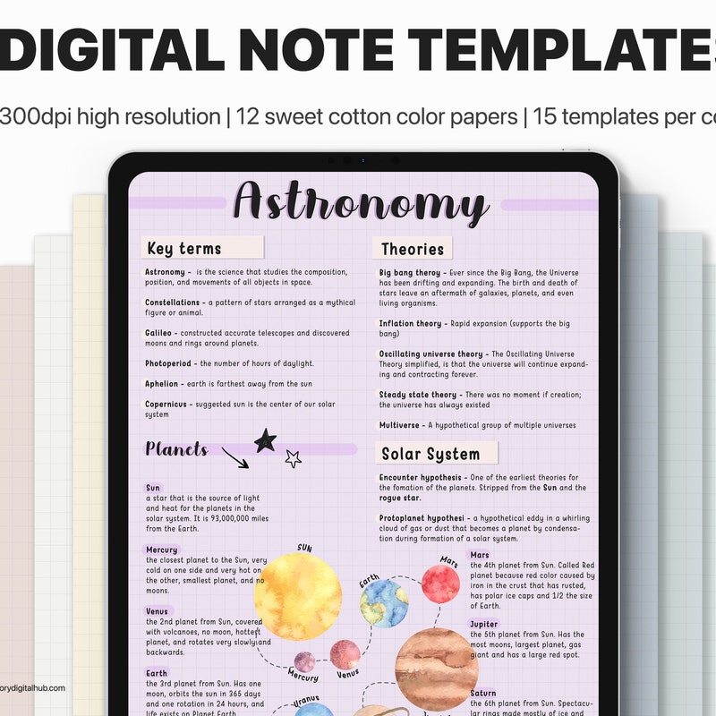 Samsung Notes Template - Etsy
