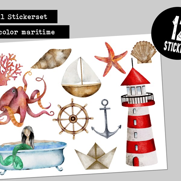 Nautical Watercolor - Etsy