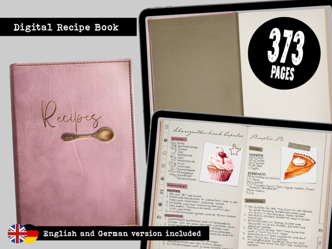 Digital Recipe Book Incl. Stickers and Goodnotes Stickersheet - Etsy