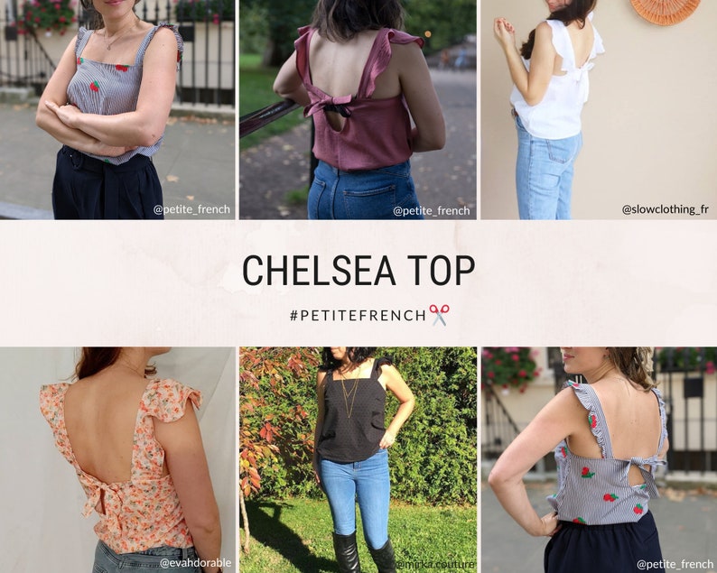 Chelsea Square Neck Top Sewing Pattern | Digital PDF Printable Patterns ...