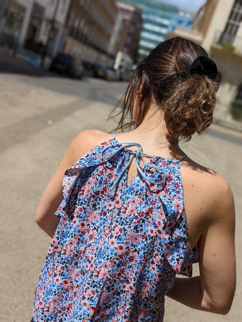 Oxford Halter Neck Top Sewing Pattern | Digital PDF Printable Patterns ...