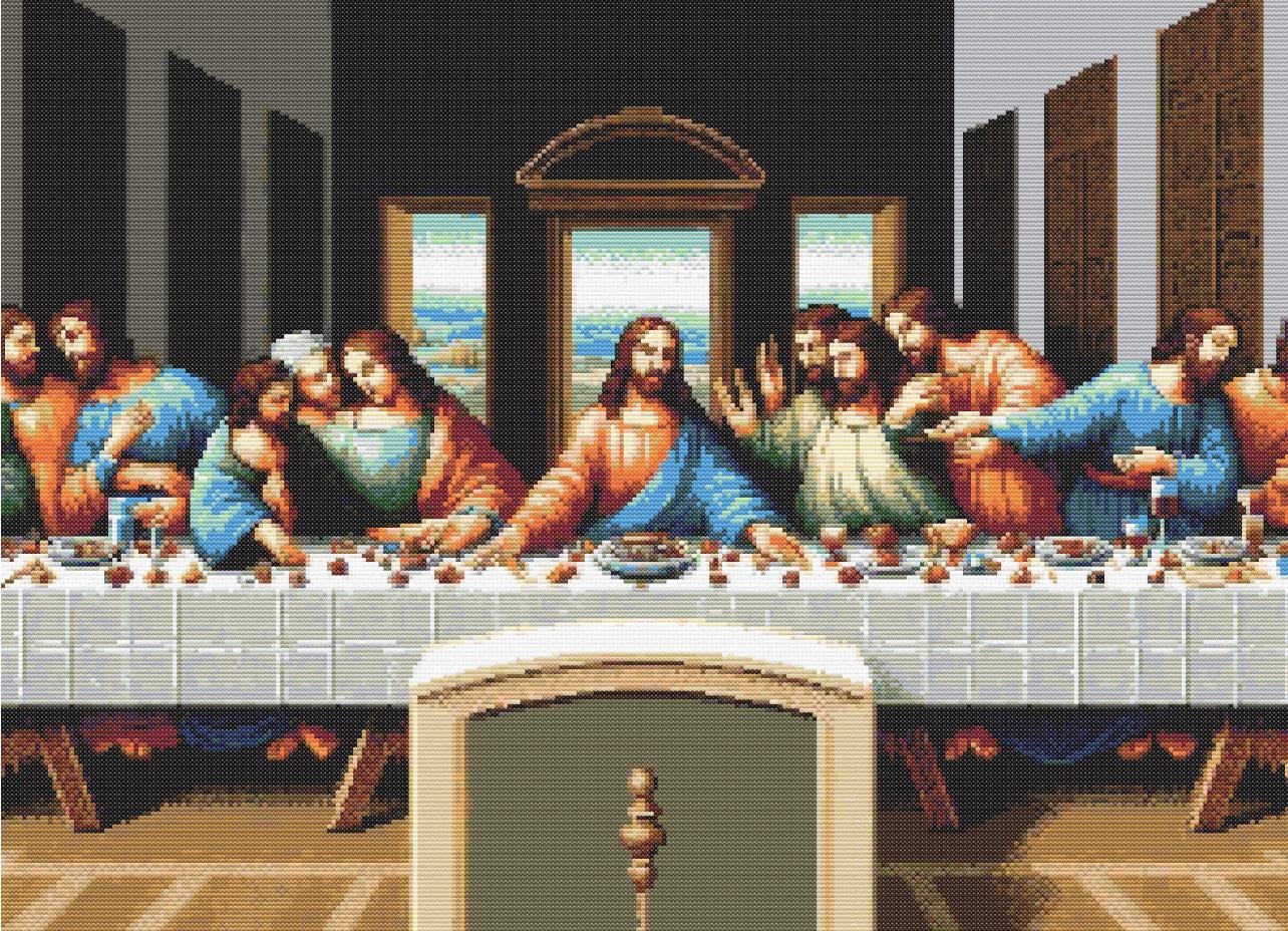 Da Vinci's "the Last Supper" Cross Stitch Pattern - Etsy