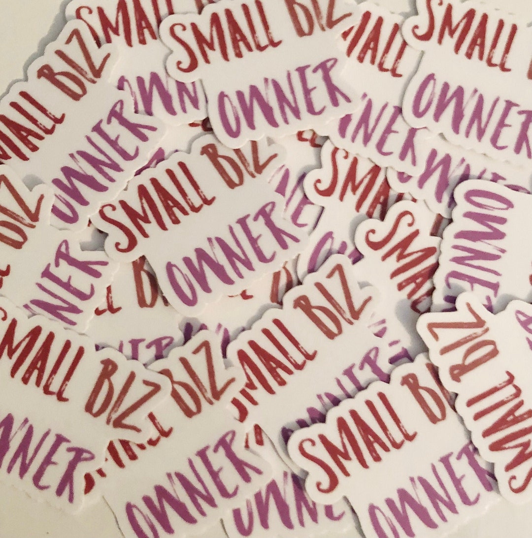 Small Biz Owner Die-cut Stickers Water Bottles, Laptop, Chargers ...