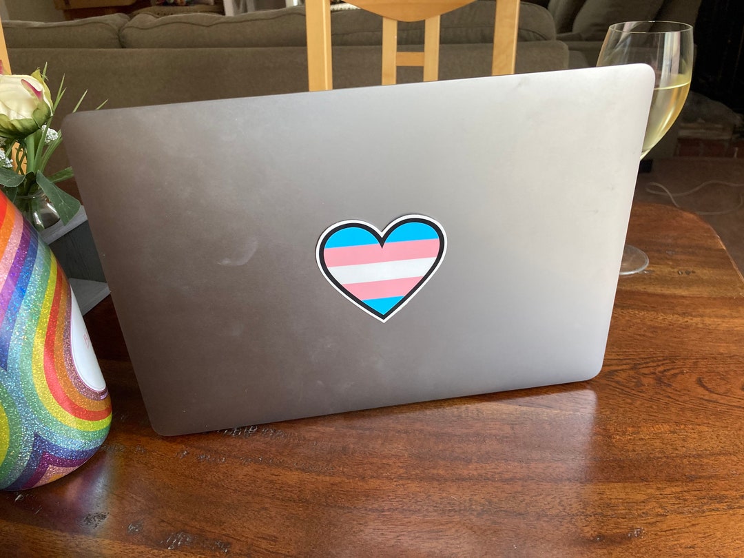 Transgender Heart Sticker - 3x3 - Etsy