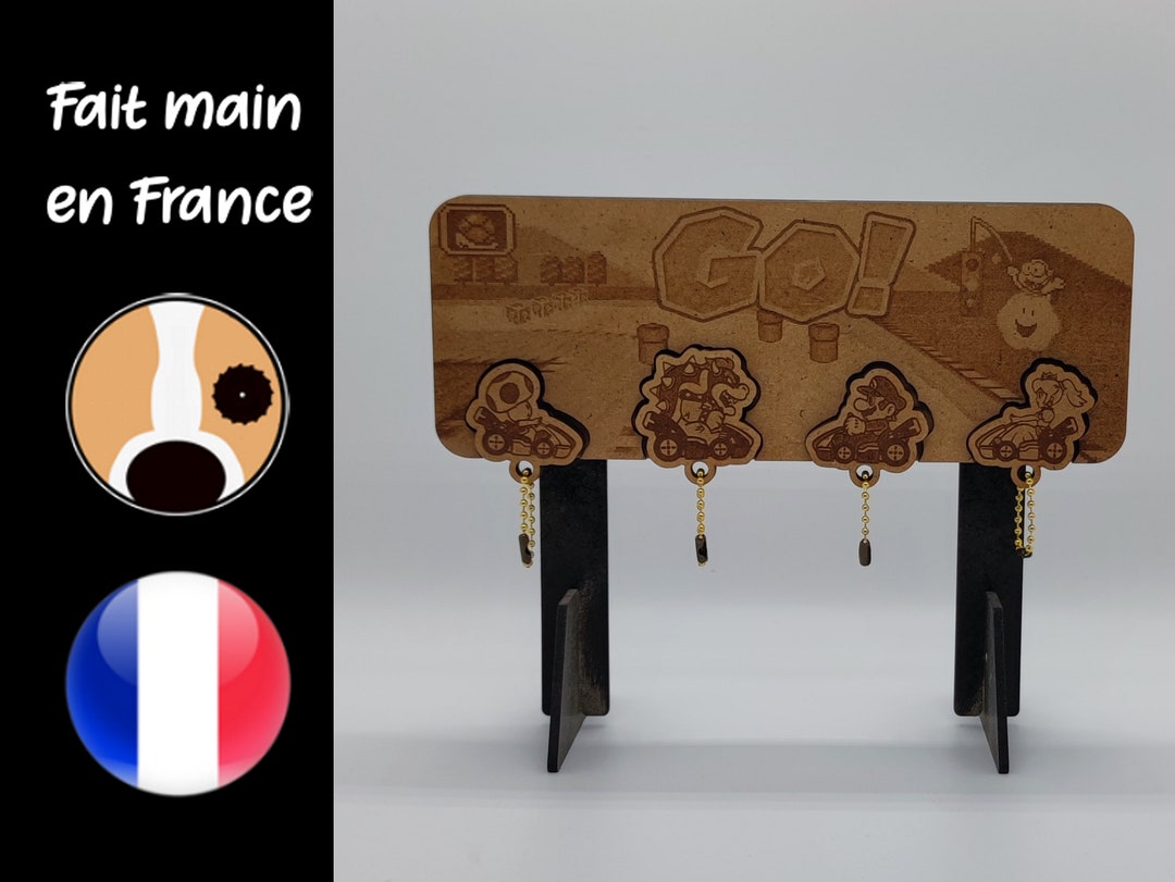 Four Key Holders and Wall Support - Mario Kart - Perfect Mario Kart Fan ...