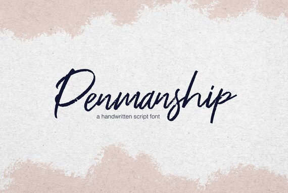 Penmanship Font Script Font Cricut Fonts Modern - Etsy