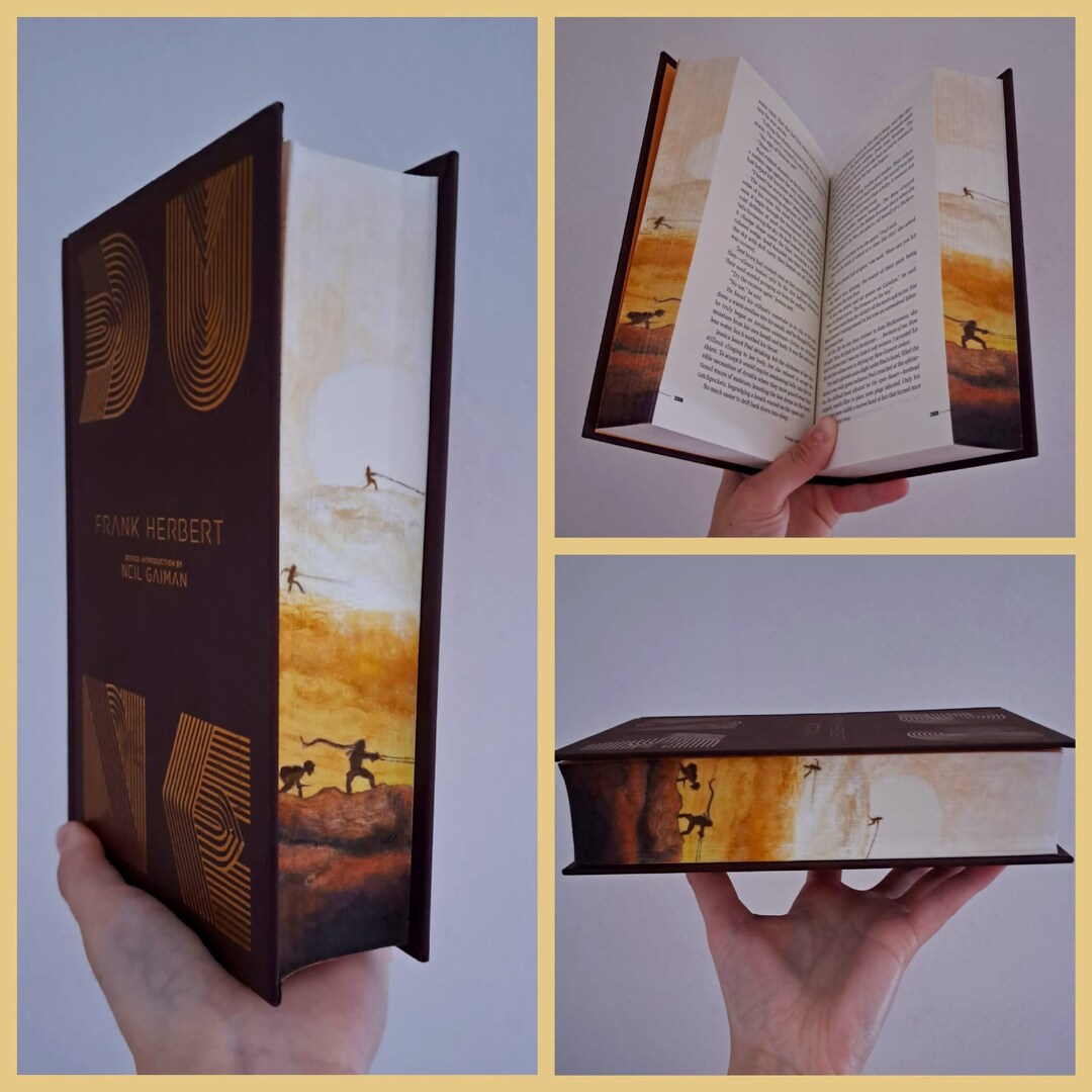 Dune fremen Riding the Worms Fore-edge Made to Order - Etsy
