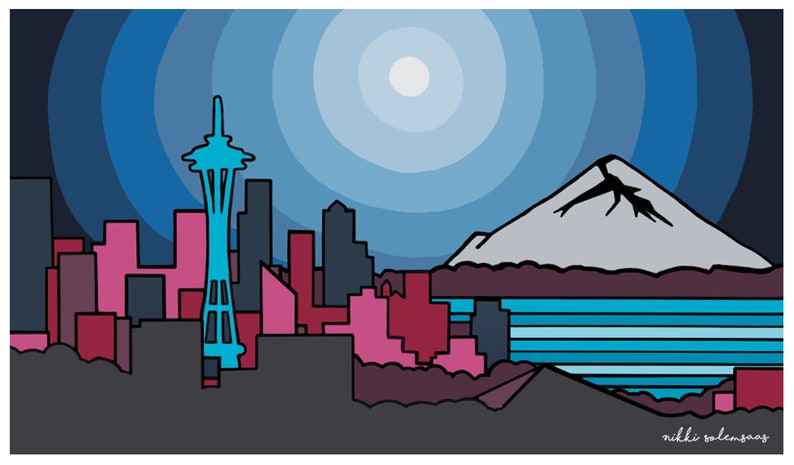 I Love Seattle Art Print - Etsy