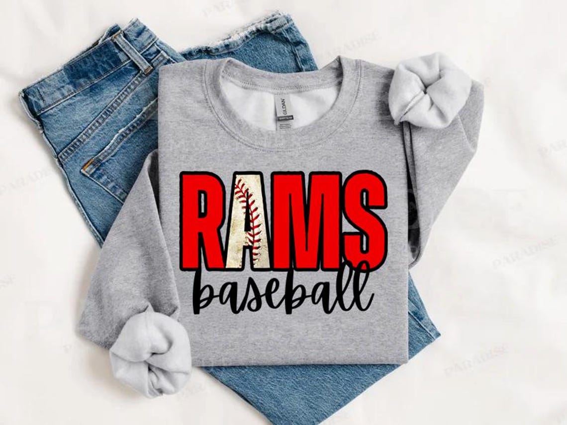 Rams Baseball PNG | Digital Download | Printable Artwork | Custom ...
