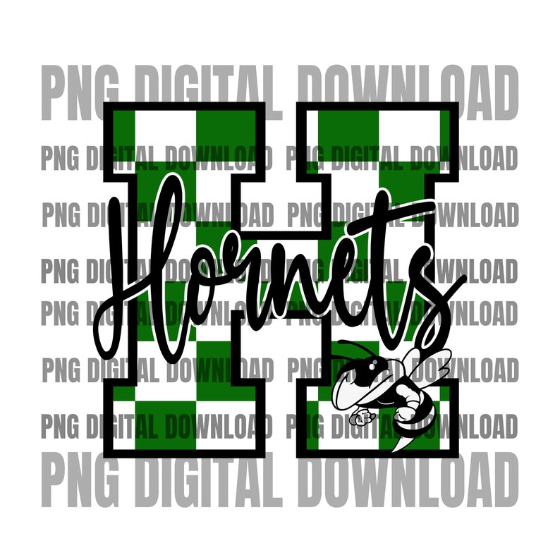 Hornets Checkered Png | Hornets Sublimation Design | Hornets Digital ...