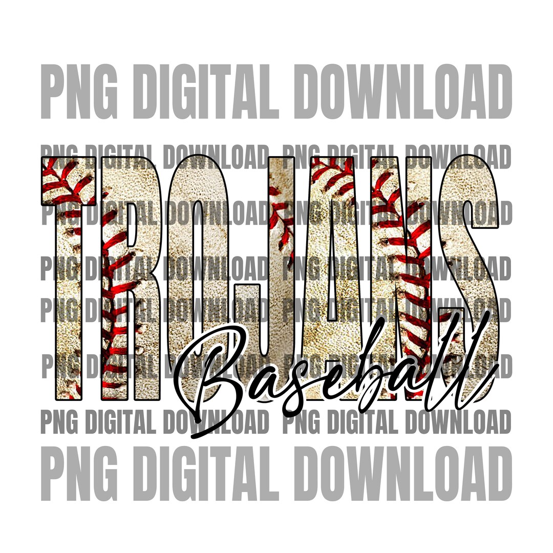 Trojans Baseball PNG Trojans Sublimation Design Trojans Digital ...