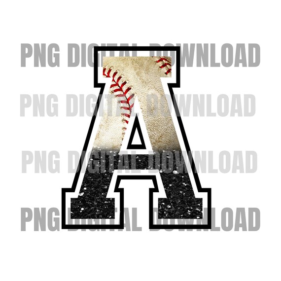 Letter A Baseball Sublimation Design Sublimation PNG - Etsy