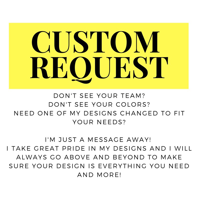 TWO Custom Order Request - Etsy