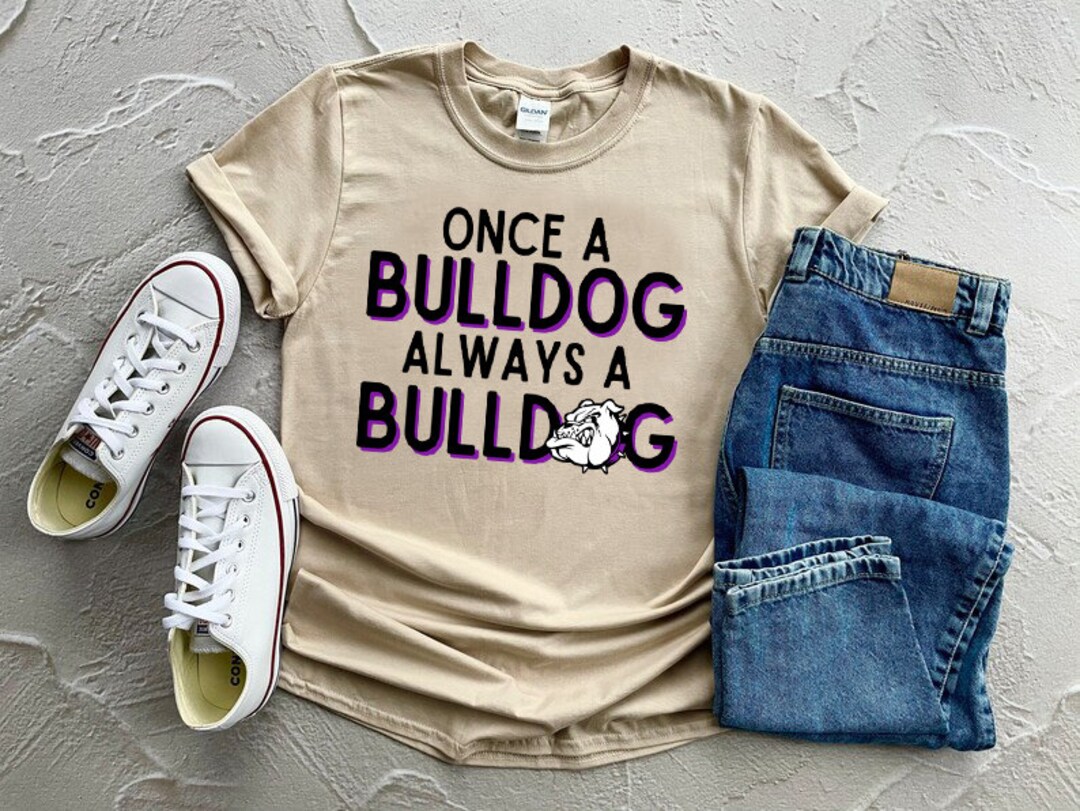 Once a Bulldog Always a Bulldog PNG | Purple Bulldog Design | Bulldogs ...