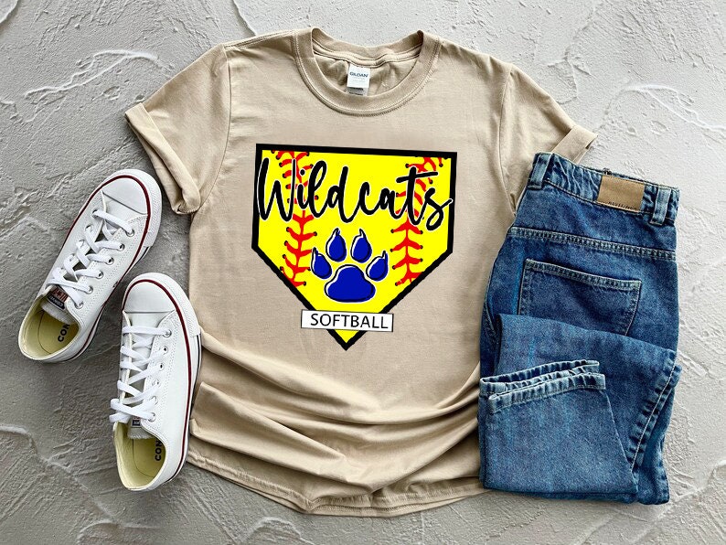 Wildcats Softball PNG | Digital Download | Digital Art | Wildcats PNG ...