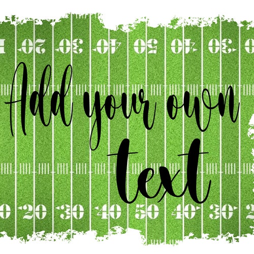 Green Blank Football Field PNG Football Field Letter Design - Etsy