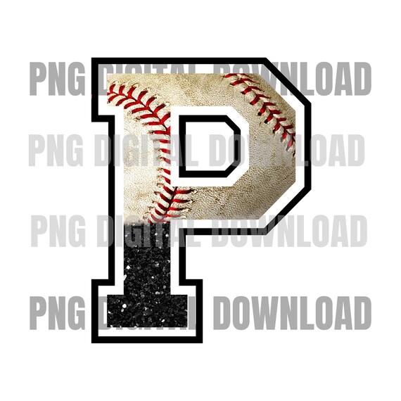 Letter P Baseball Sublimation Design Sublimation PNG | Etsy