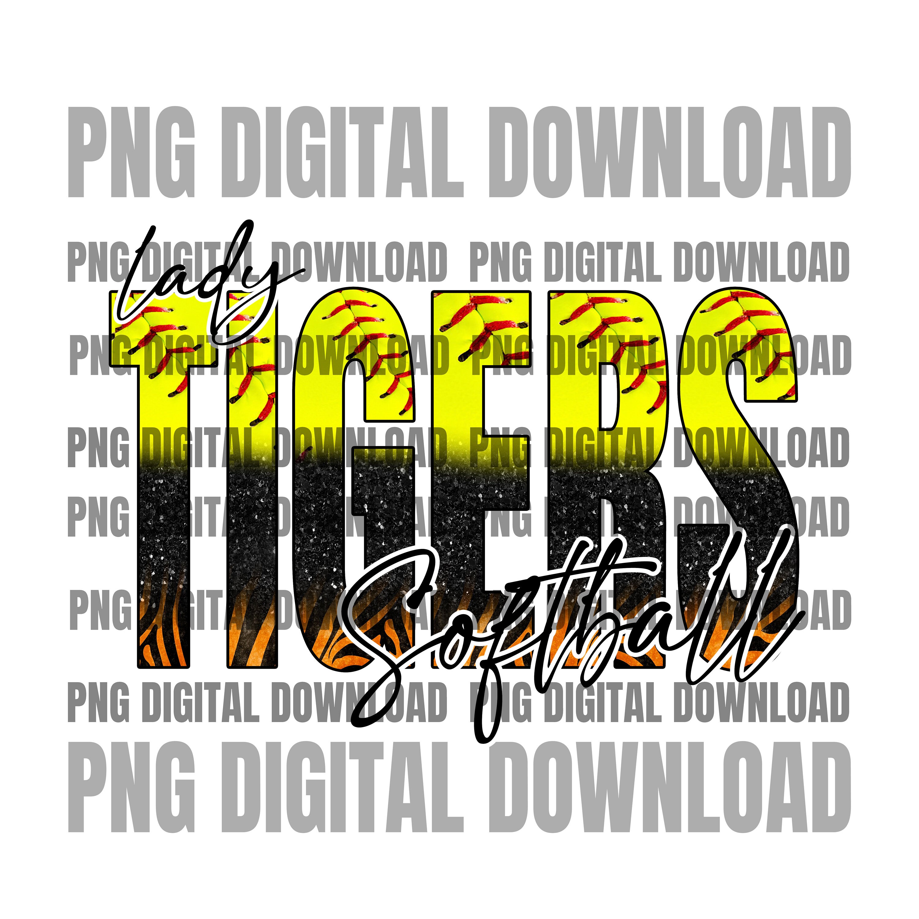 Tigers Softball PNG | Tigers Digital Download | Custom Digital | Tigers ...