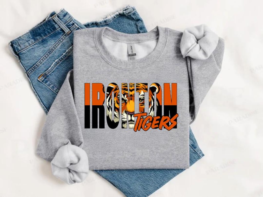 Ironton Tigers PNG, Vintage Team Mascot Shirt Design, Game Day School ...