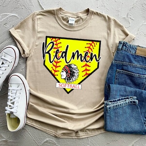 Rock Hill Softball PNG | Digital Download | Custom Digital | Redmen PNG ...