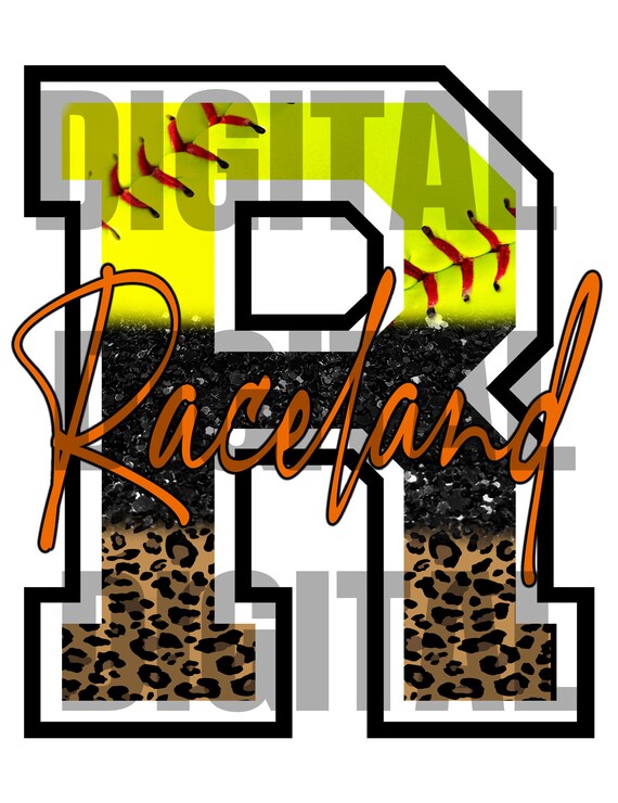 Raceland Softball Sublimation Design Sublimation PNG - Etsy