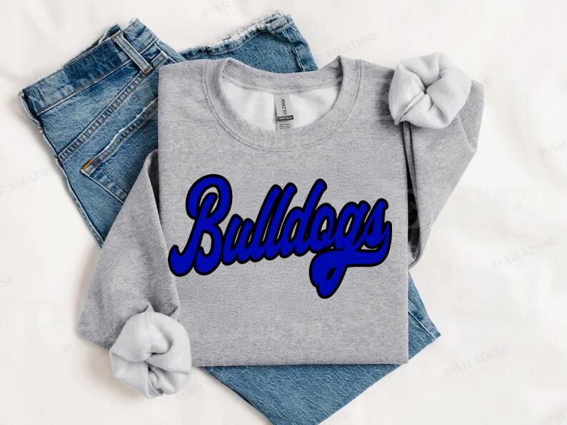 Bulldogs Blue Cursive PNG | Bulldogs Digital Download | Custom Digital ...