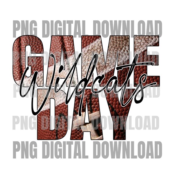 Wildcats Football PNG Sublimation Design Digital Download - Etsy