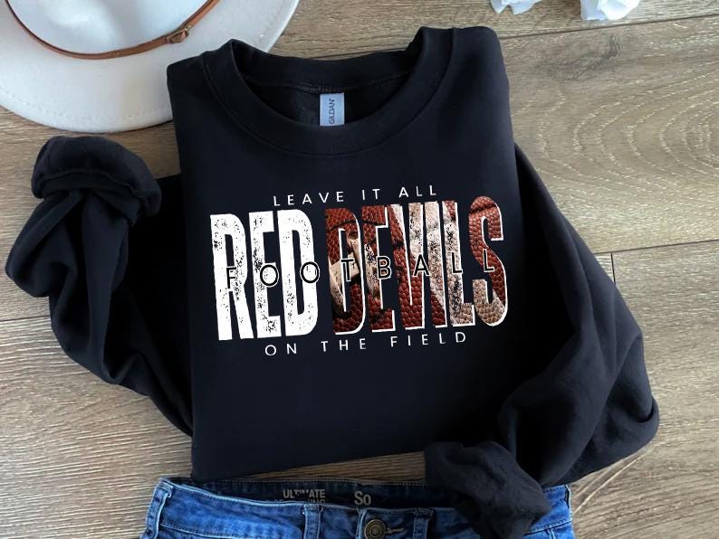 Leave It All on the Field Red Devils Football Png | Digital Download ...