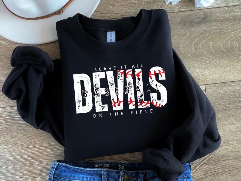 Leave It All on the Field Devils Baseball PNG | Devils Digital Download ...