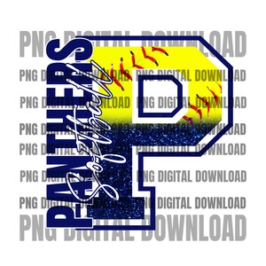 Panthers Softball PNG | Digital Download | DTF Design | Panthers Png - Etsy