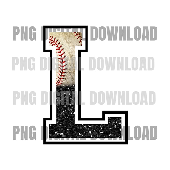 Letter L Baseball Sublimation Design Sublimation PNG - Etsy