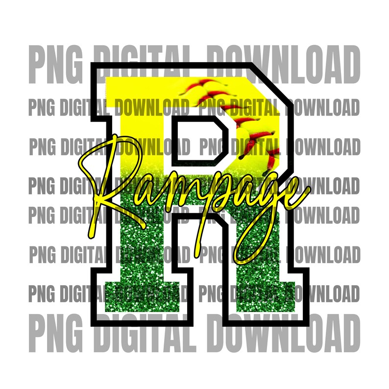 Rampage Softball PNG | Digital Download | Custom Digital | Rampage ...
