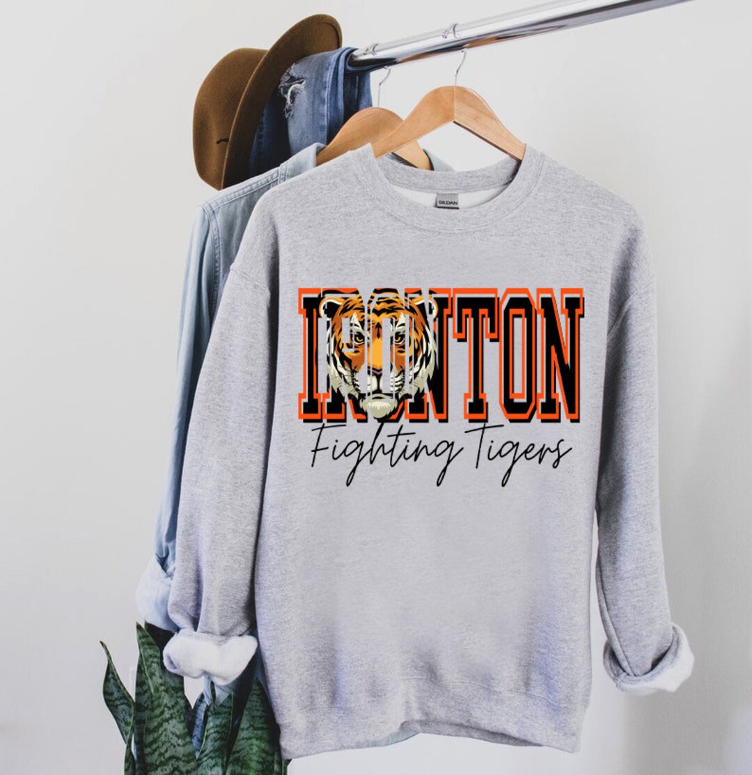Ironton Tigers PNG, School Spirit Shirt Design, Team Mascot Graphic ...