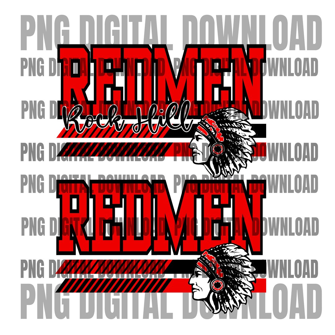 Rock Hill Redmen Sublimation Design Sublimation Digital Download Sports ...