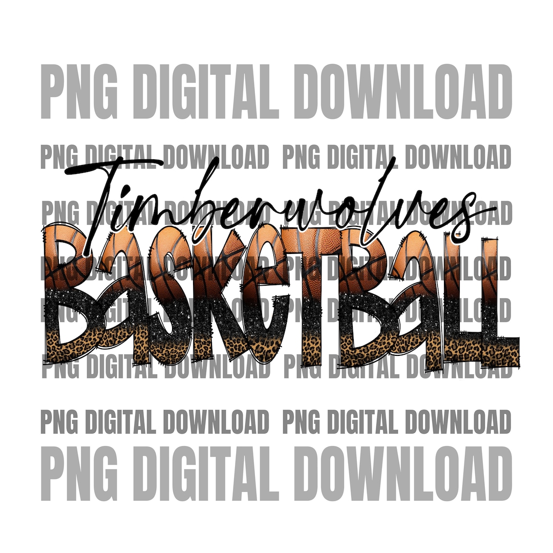 Timberwolves Basketball PNG Sublimation Design Digital Download ...