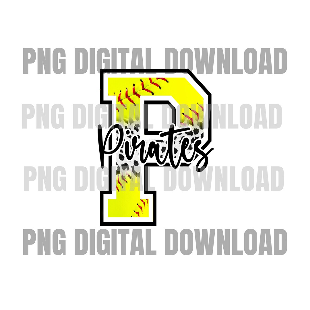 Pirates Softball PNG Softball Sublimation Design Sublimation PNG ...