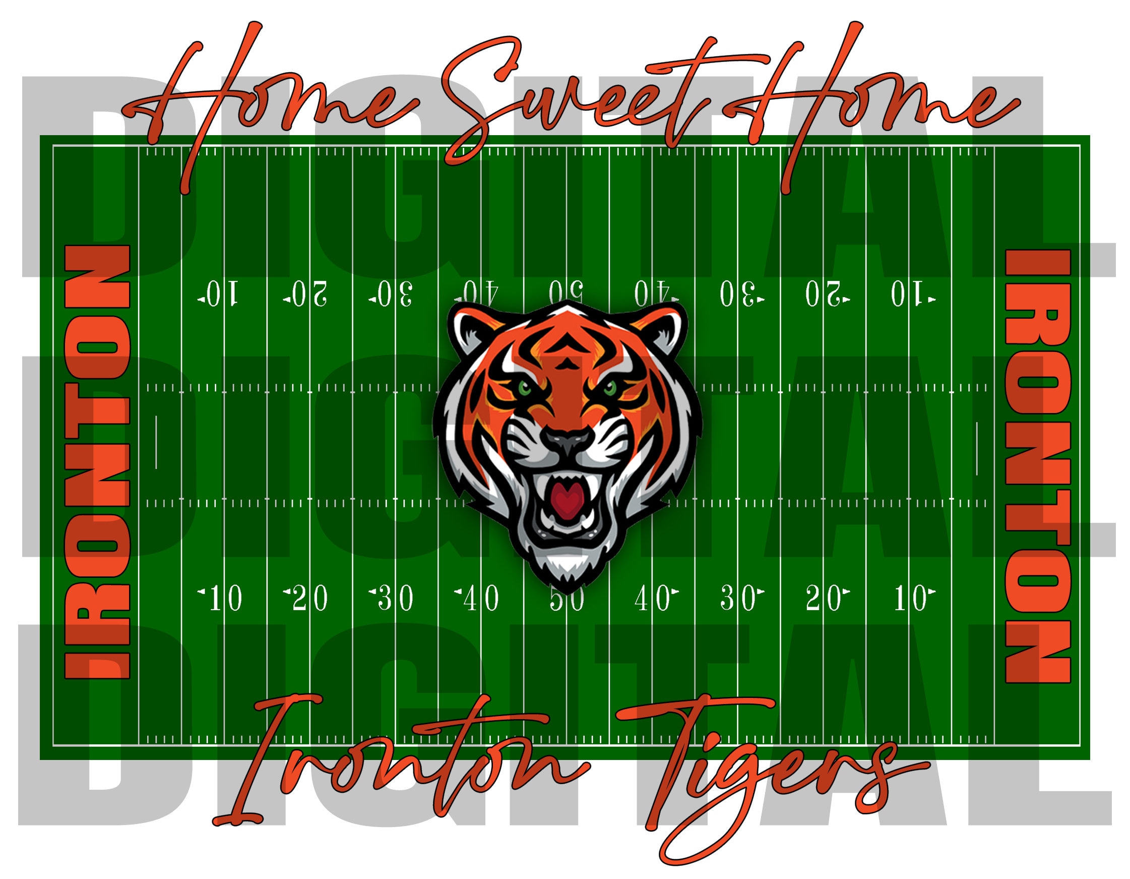 Ironton Tigers Camo basketball sublimation PNG digital download Art ...