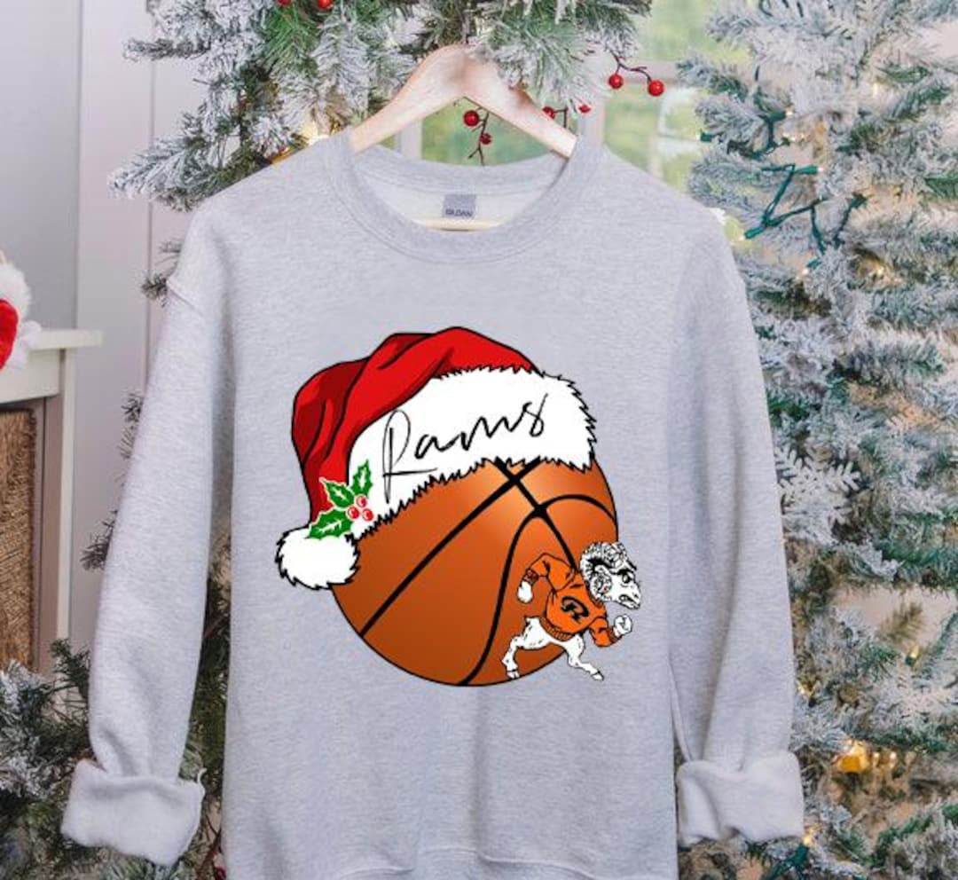 Rams Christmas Basketball PNG | Christmas School Spirit PNG | Digital ...