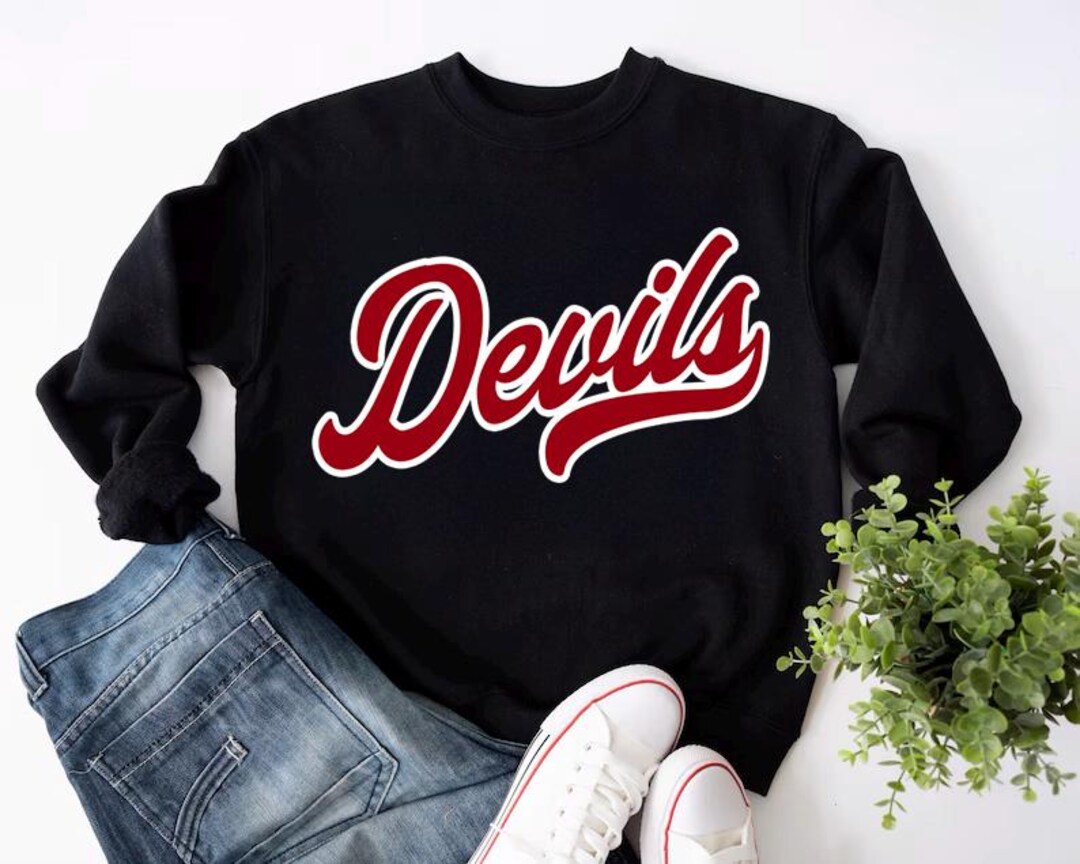 Devils Maroon Cursive PNG | Digital Download | Custom Digital | Red ...