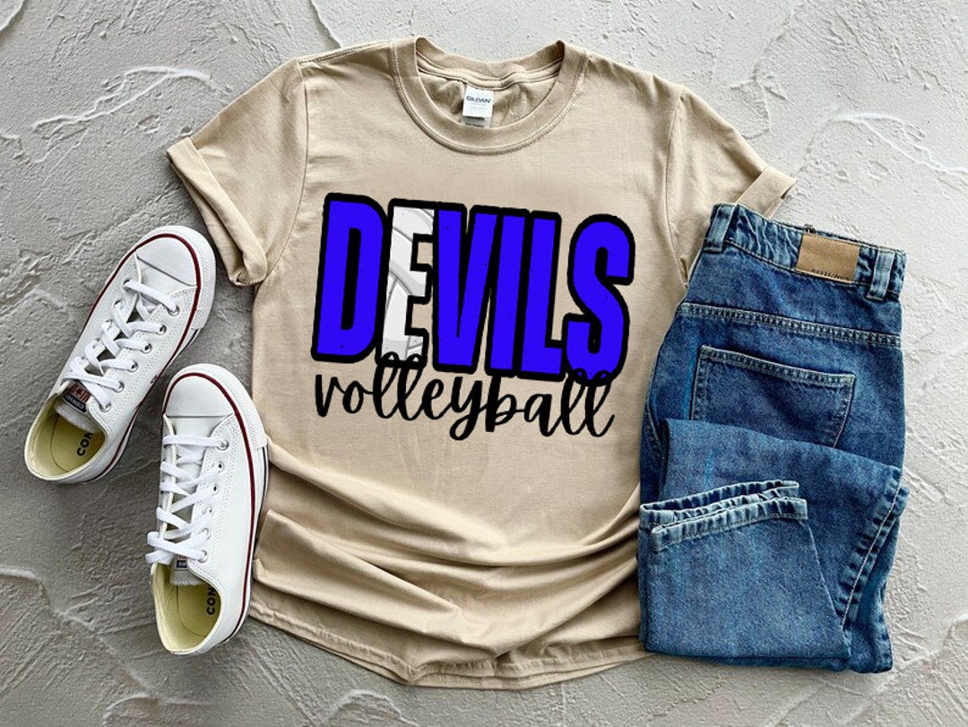 Devils Volleyball PNG | Blue Devils Digital Download | Blue Devils PNG ...