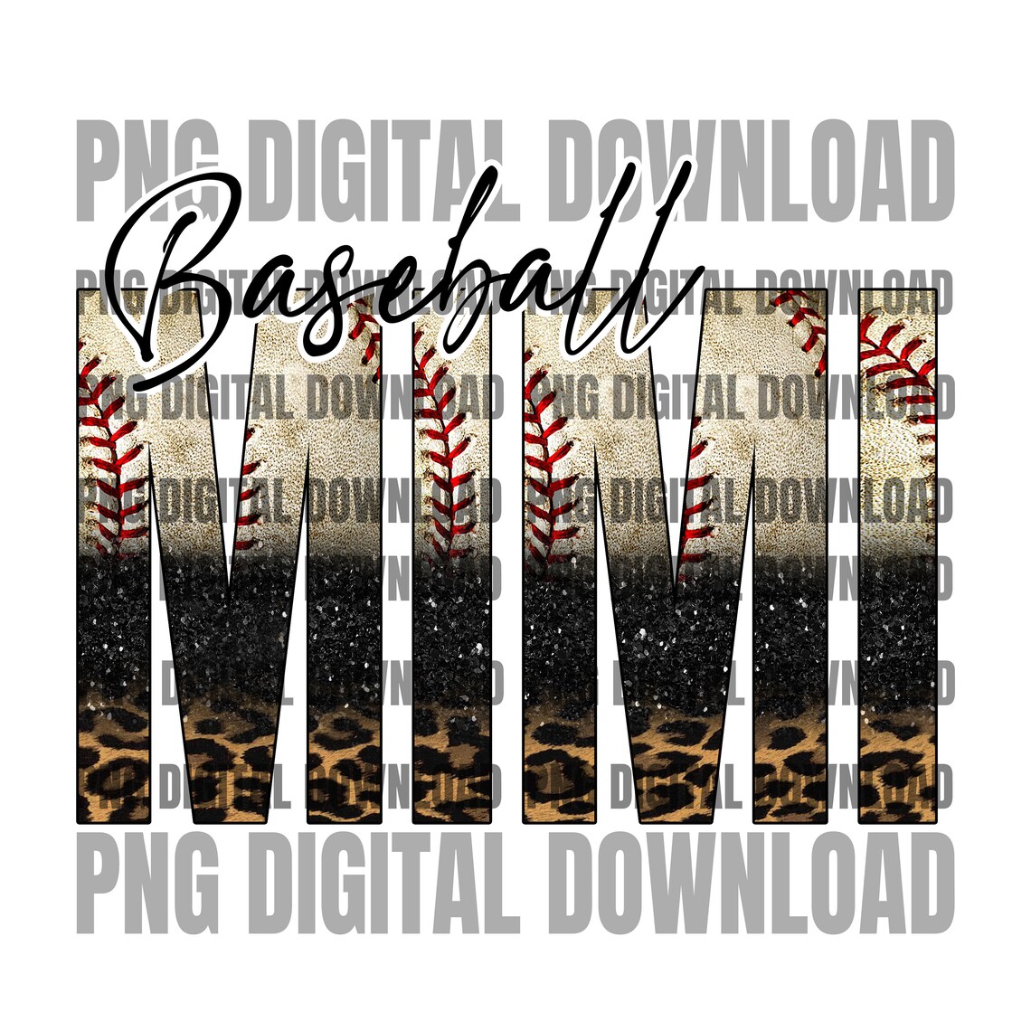 Baseball Mimi PNG | Digital Download | Mimi PNG - Etsy